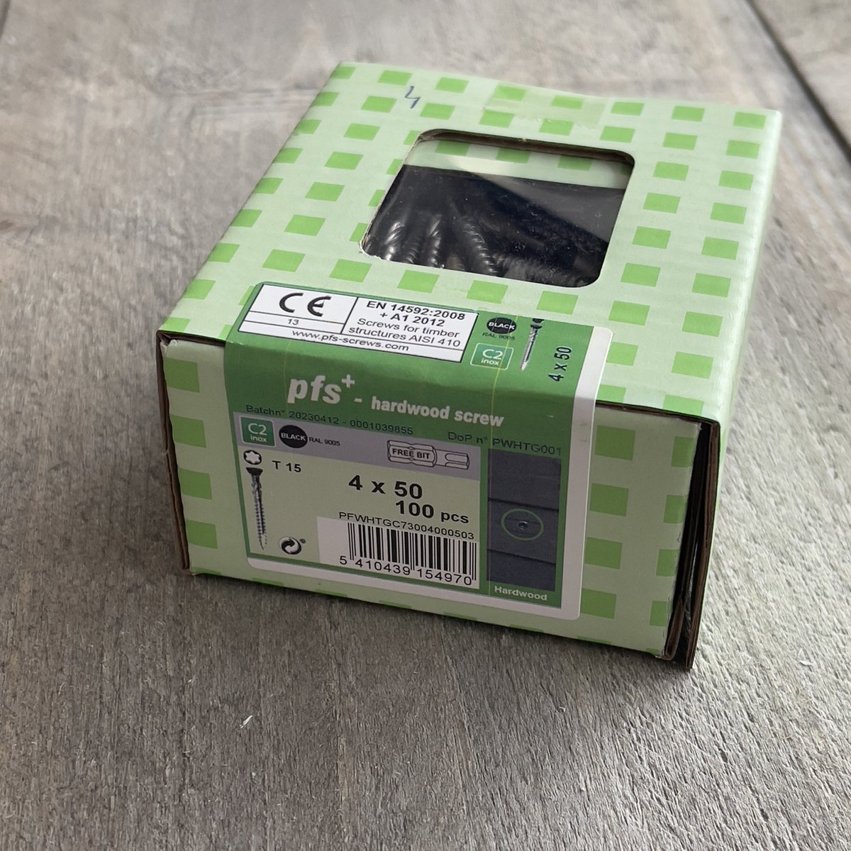 PF+ - Potdekselschroef 4x50 RVS zwart Torx 100st | bol.com