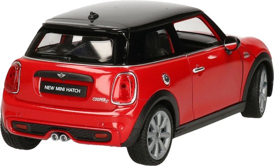 Welly modelauto/speelgoedauto Mini Cooper S - rood - schaal 1:24/16 x 7 ...