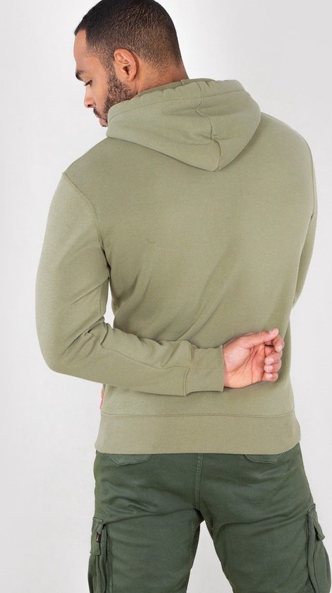 Alpha Industries Basic Hoodie Olive-L | bol