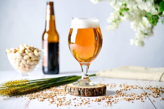 Glazenset voor bier, 0,5 liter, bierglazen, Pokalglazen voor handwerk, biertulp,... | bol