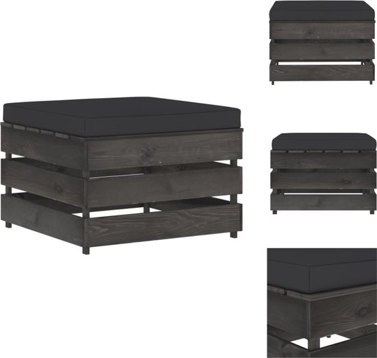 vidaXL Hocker - Hockers - Poef - Poefs - Hocker sectioneel met kussen ...