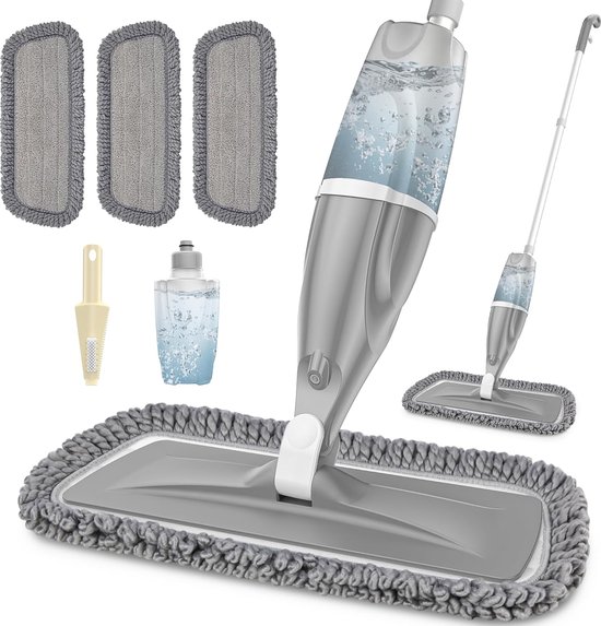 Mop met sprayfunctie - vloermop met spraymop Spraymop vloermop met 3x ...
