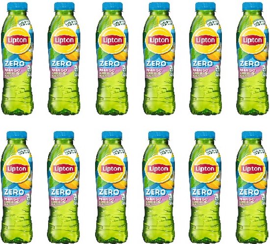 Lipton Ice tea Green Zero Mango Koolzuurvrij 12 petflesjes x 50 cl | bol