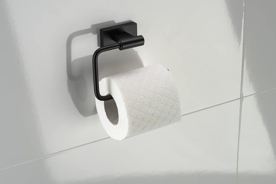 WC Rolhouder Zwart | Toiletrolhouder Zwart | Matt Zwarte WC Papier ...