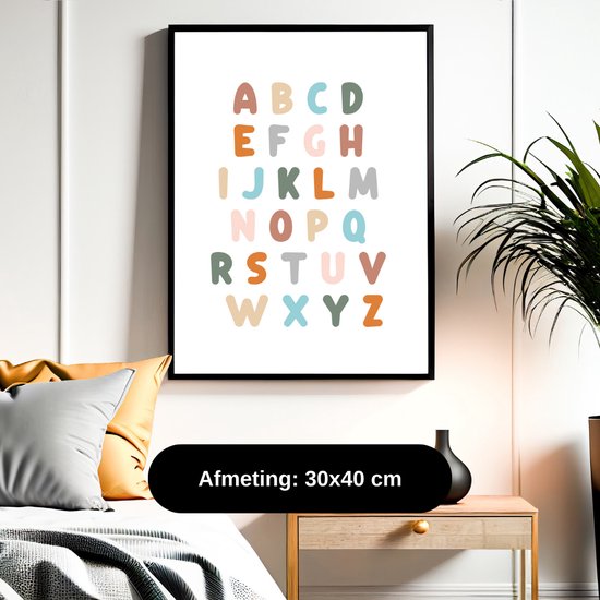 Poster Alfabet - Kinderkamer poster - Babykamer poster - Kinderkamer ...