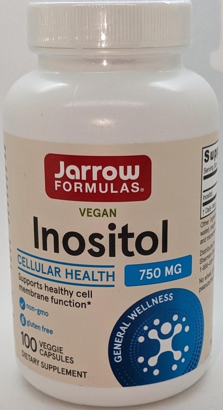 Inositol 750mg 100 capsules (vitamine B8) | Jarrow Formulas | bol