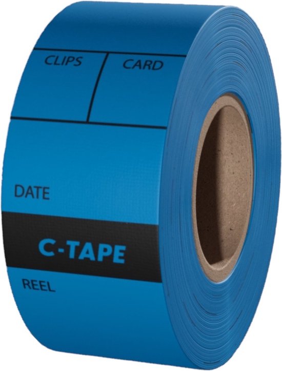 C-Tape Camera Labels 25mm Blauw (ca.80st.) | bol