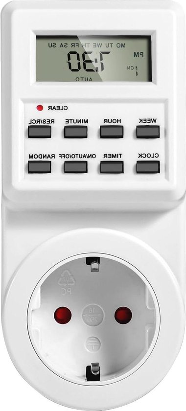 Elektrisch en digitaal programmeerbaar stopcontact - wissel- en ...