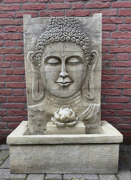 Goodyz - Waterval - Fontein - Waterornament - 110cm hoog - Boeddha - inclusief pomp en... | bol