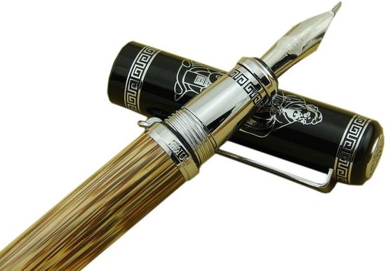 Duke Fude Nib Vulpen - Brede punt, natuur bamboe, Aziatische ...