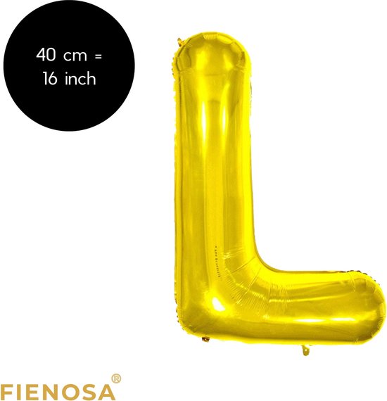 Fienosa Letter Ballonnen - Letter L - Goud - Kleur Goud - 40 cm ...