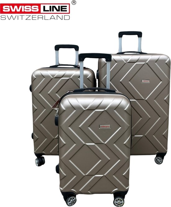 Swiss Line Switzerland Kofferset - 3 Delig - Complete Reiskoffer set ...