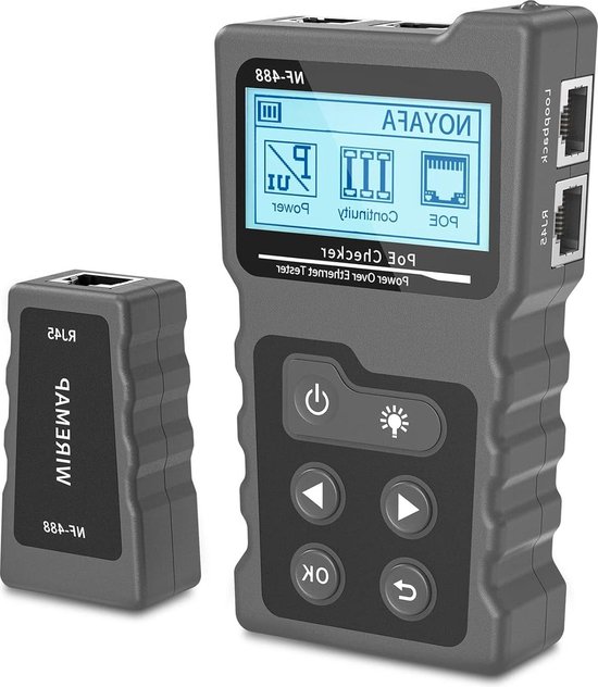 NF-488 RJ45 cable tester for short circuit, crossing, and breakage of ...