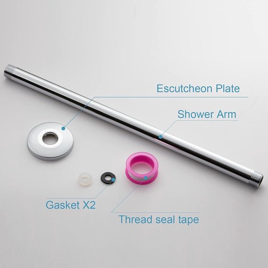 Douche-arm met flens 40 cm - Universele vervangende douchearm - Vaste ...