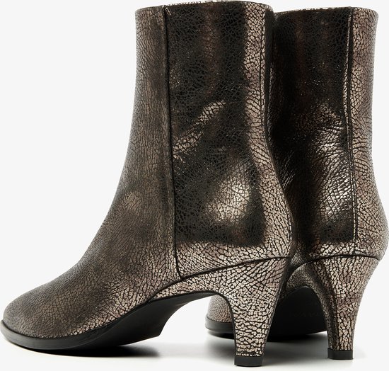 VIA VAI Lina Jackson Enkellaarsjes dames - Metallic - Maat 38 | bol