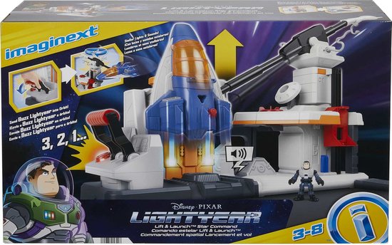 Fisher-Price Imaginext Disney and Pixar Lightyear Lift & Launch Star ...