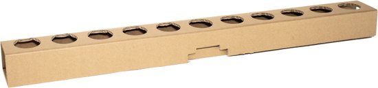 Kartonnen meter bier houder - Voor 11 bier - Kartent | bol