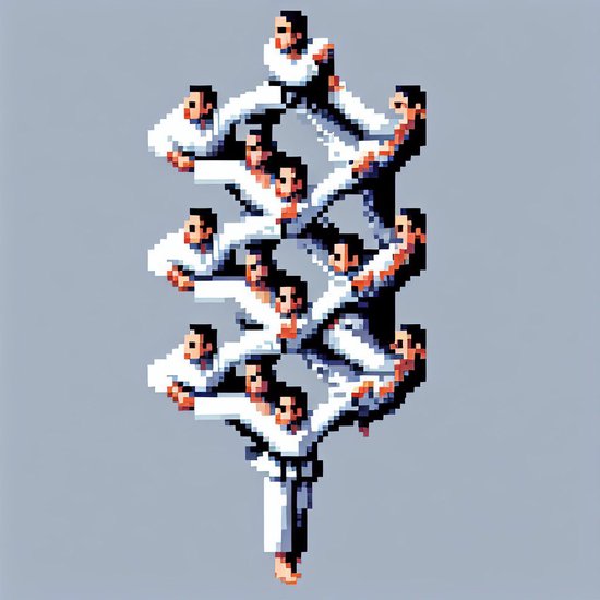 Pixel art escher schilderij | Magisch spel van illusie en precisie in ...