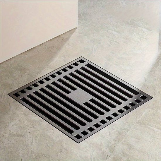 Douchedrain 10,16 cm Vierkante RVS Doucheput met Verwijderbare Deksel ...