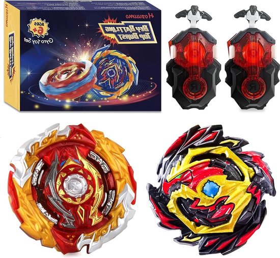 Battling Tops Borst Turbo Starter Set 4D Metal Fusion gevechtstollen ...