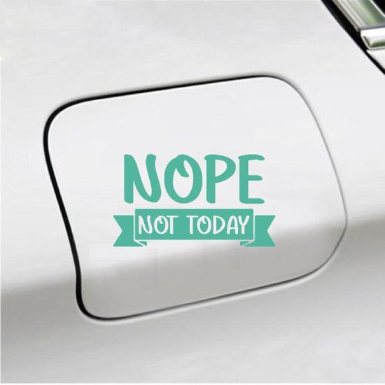 Bumpersticker - Nope Not Today - 10x17,Bumpersticker - Mint | bol