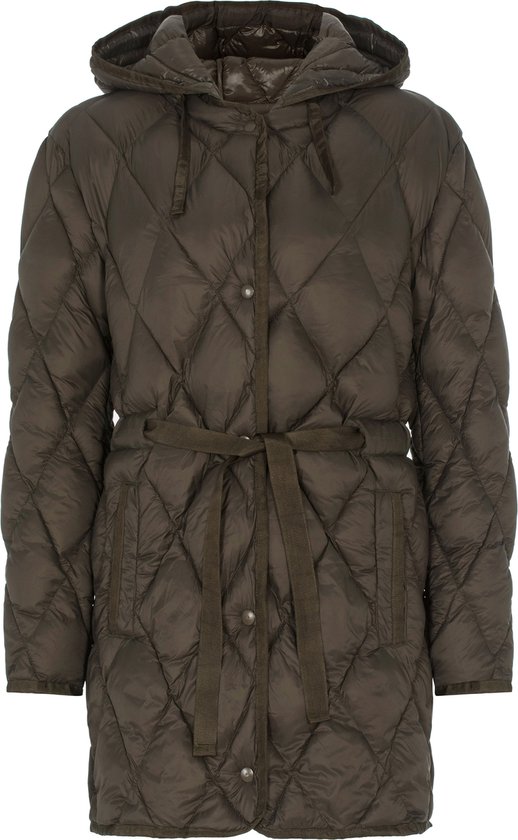 Jimmy Sanders Winterjas Met Capuchon - Korte Jas Dames Khaki - Xl | bol