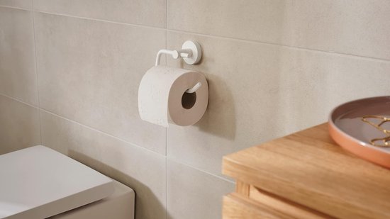 Toiletrolhouder, mat wit - Wc-rolhouder Zonder Deksel voor Badkamers in ...