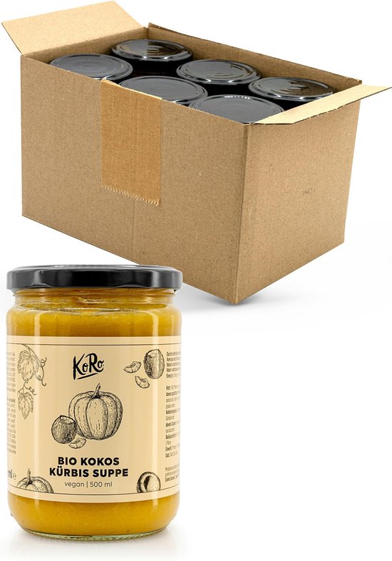 KoRo | Bio pompoen-kokossoep 6 x 500 ml | bol