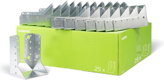 Alberts 25x balkschoen paalsteun paalanker balksteun 80 x 120 mm | bol