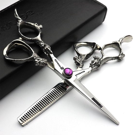 Japan 440C Styling Studio Barber Professional Scissors Set - 6/7/7.5/8/9 inch - Add... | bol