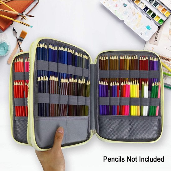 192 Slots Pencil Case Storage for Colored Pencils - Gel Pens - Brushes ...