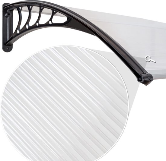 Overkapping balkon - 120x80x27 cm - polycarbonaat - inclusief ...
