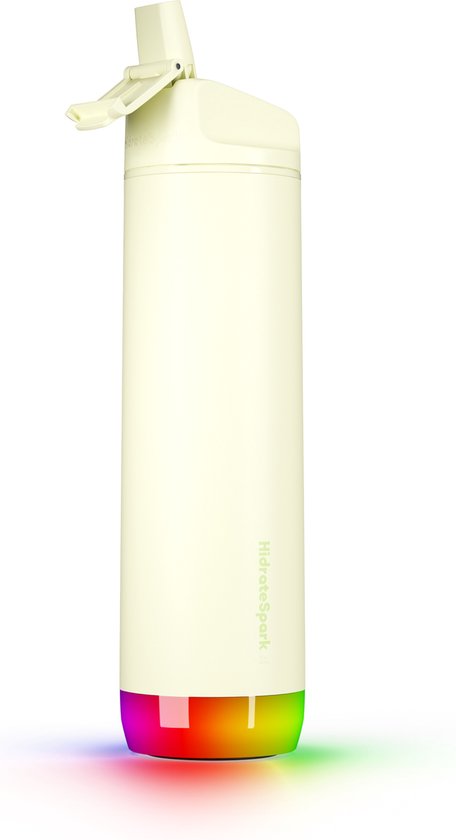 Hidrate - Spark Straw slimme waterfles - Roestvrij staal - 620ml - LED verlichting -... | bol