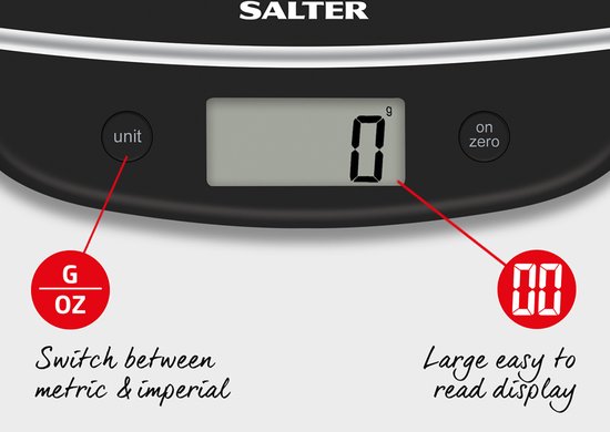 Salter Digital Electronic Kitchen Scale Aquatronic Food Weighing ...