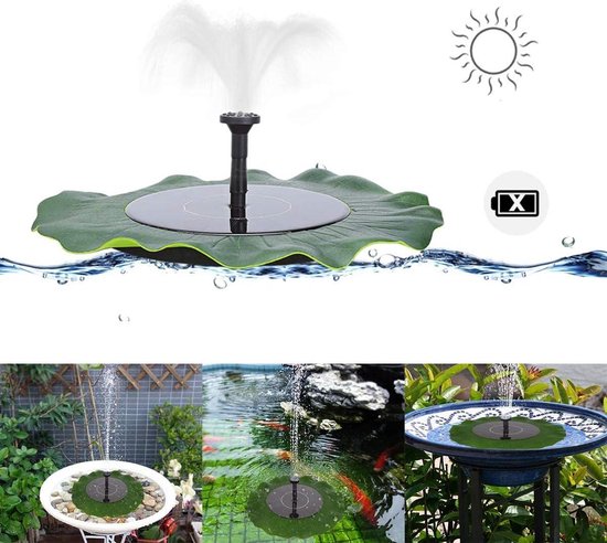 Bladvormige Solar Water Pomp 28 cm diameter 180L/H 8V 1.6W ...