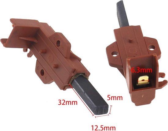 2x Wasmachine Elektrische Motor Koolborstel C00196539 Compatibel met ...