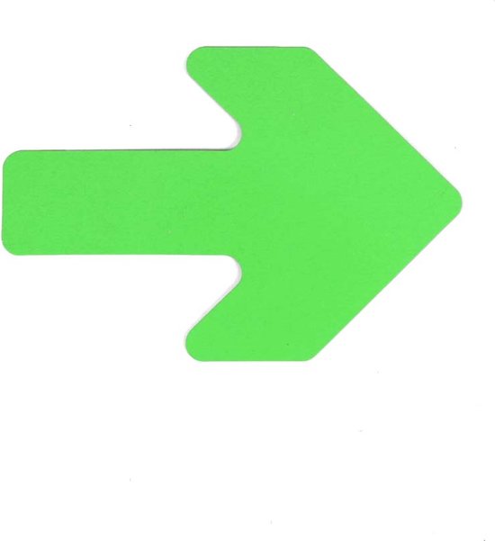 Pijl - Groen 130 x 190 mm Anti-slip-vloersticker | bol
