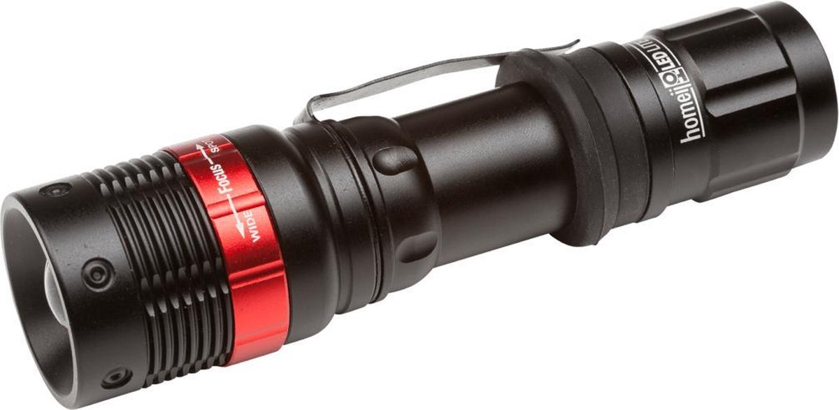 Homeij Xtrail - LED Zaklamp Oplaadbaar - Aluminium - Zwart | bol.com