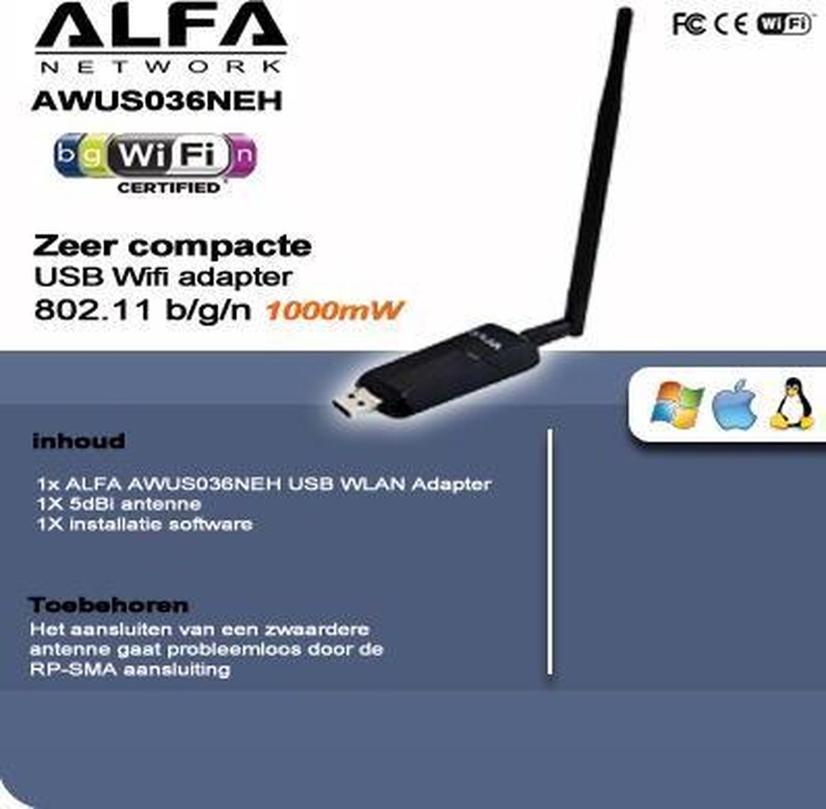 Alfa AWUS036NEH | bol.com