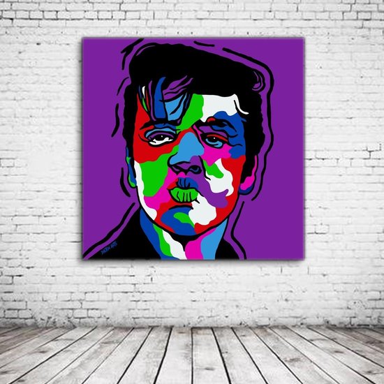 Pop Art Elvis Presley Poster - 90 x 90 cm Fotopapier Mat 180 gr ...