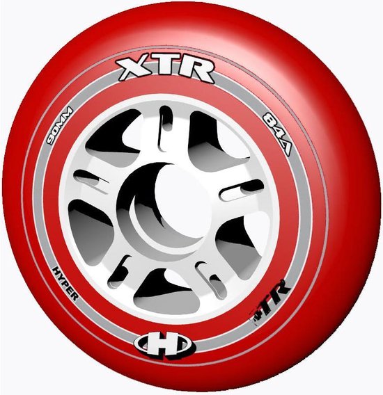 Hyper XTR 100/85 skeeler wielen rood | bol