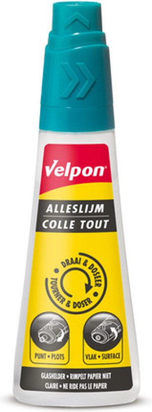 Alleslijm Velpon 90ml Draai & - Doseer | bol