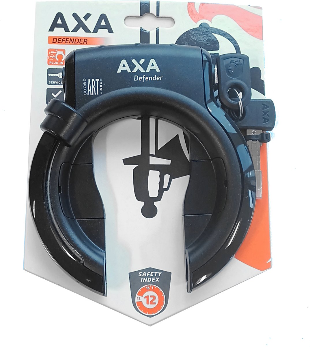 Axa Defender - Ringslot - Zwart - Met Insteekmogelijkheid - ART2 ...