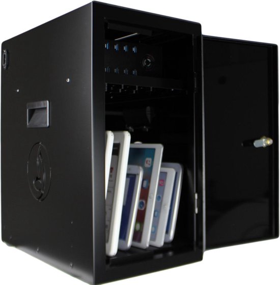 BRVD6 Oplaadkast voor 6 mobiele apparaten tot en met 17 inch – zwart ...