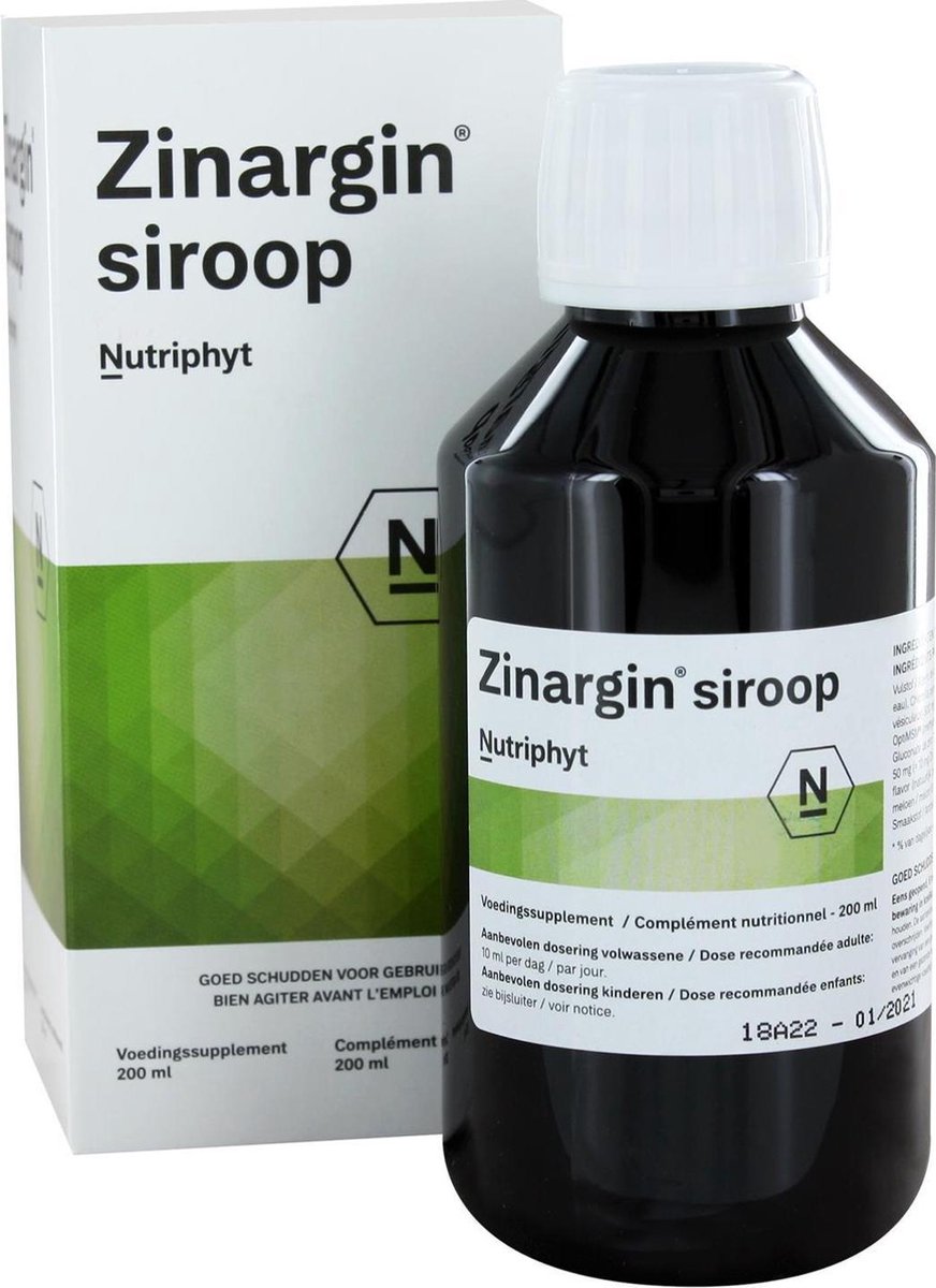 Nutriphyt Zinargin siroop - 200 ml | bol.com