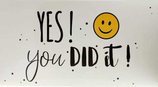 Kaart - Geslaagd - Yes! you did it! - SGP36-B | bol.com