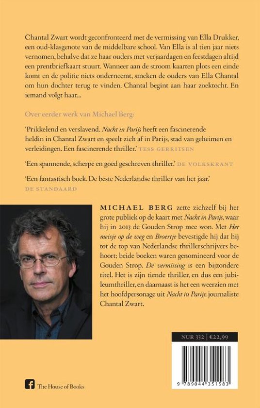 De vermissing, Michael Berg | 9789044351583 | Boeken | bol