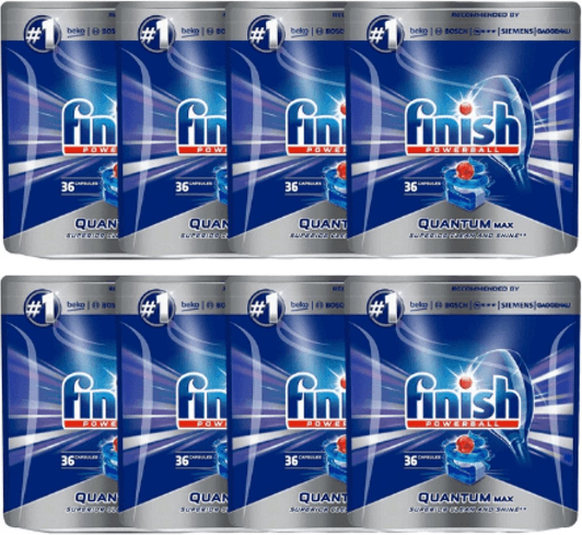 Finish - Quantum Ultimate - Regular - Vaatwastabletten - 288 Stuks ...