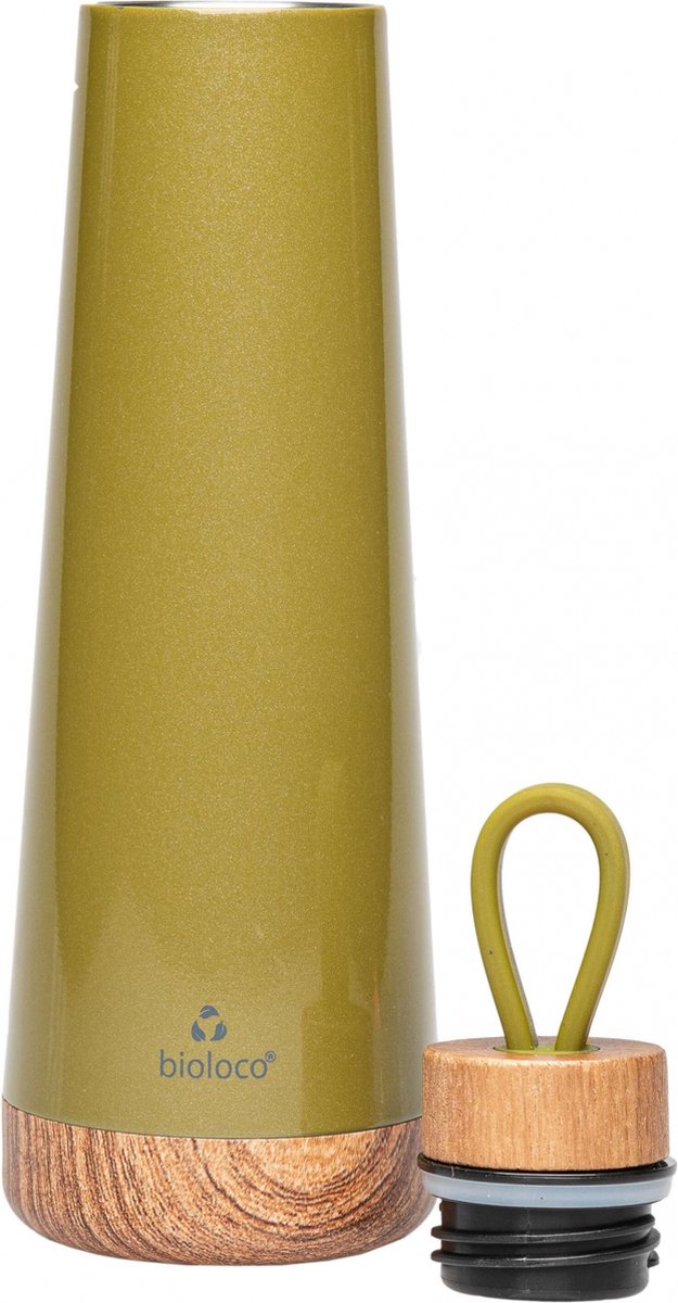 Bioloco Loop Thermosfles - Olijfgroen | bol.com