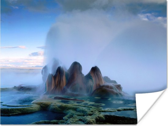 Fly Geyser sprays steam poster paper 40x30 cm - small - Tirage photo ...